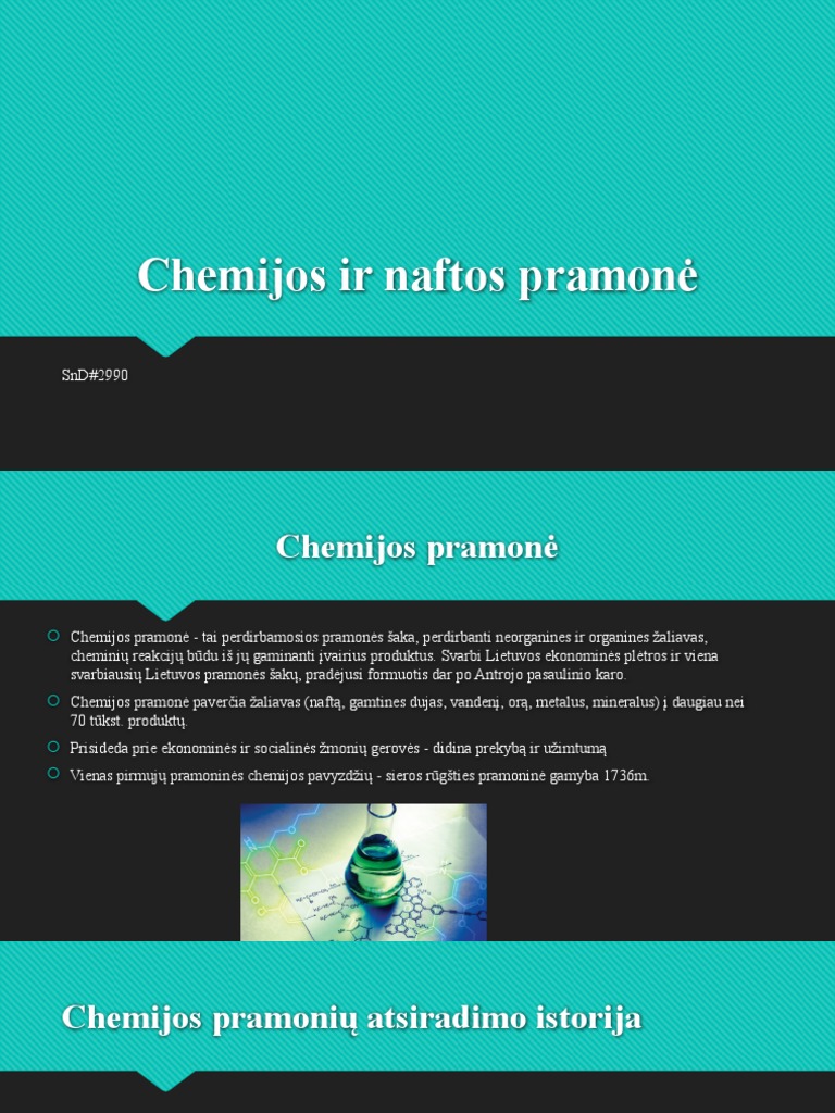 Chemijos Ir Naftos Pramonė | PDF
