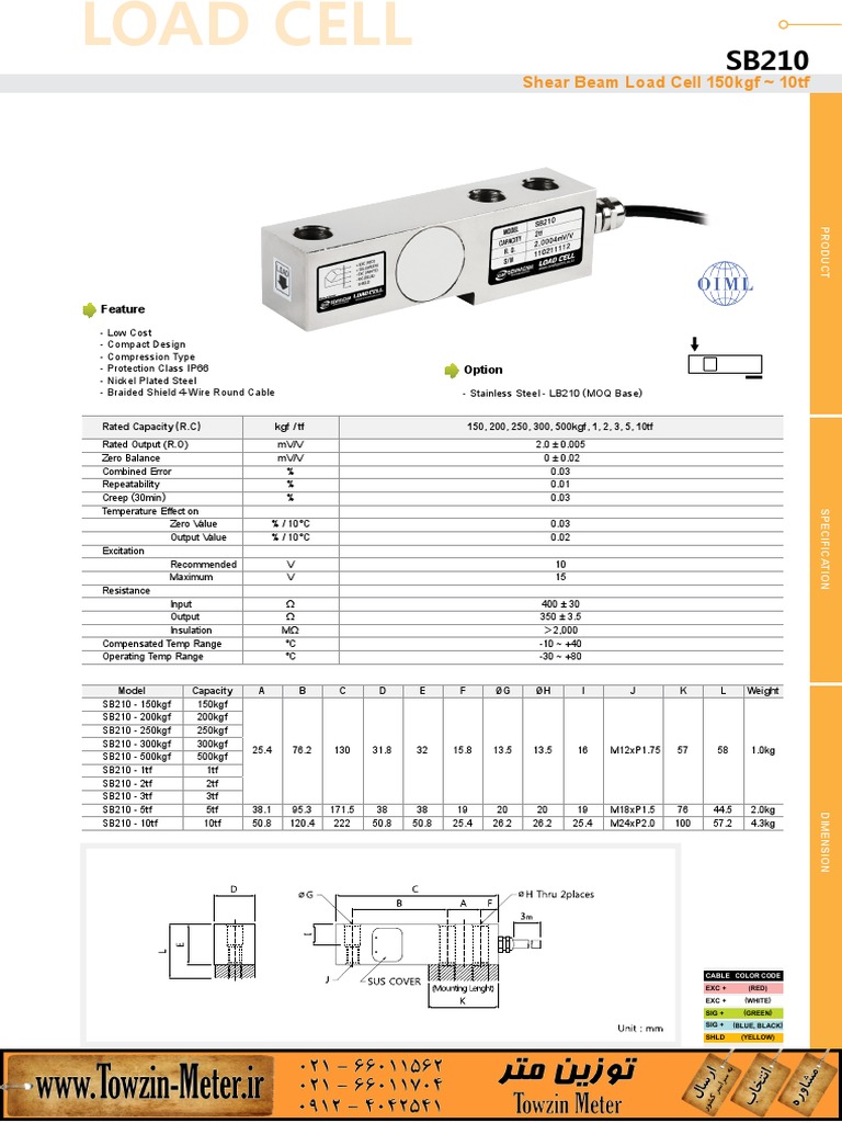 SEWHA - SB210 - (WWW - Towzin-Meter - Ir) | PDF | Manufactured Goods | Materials