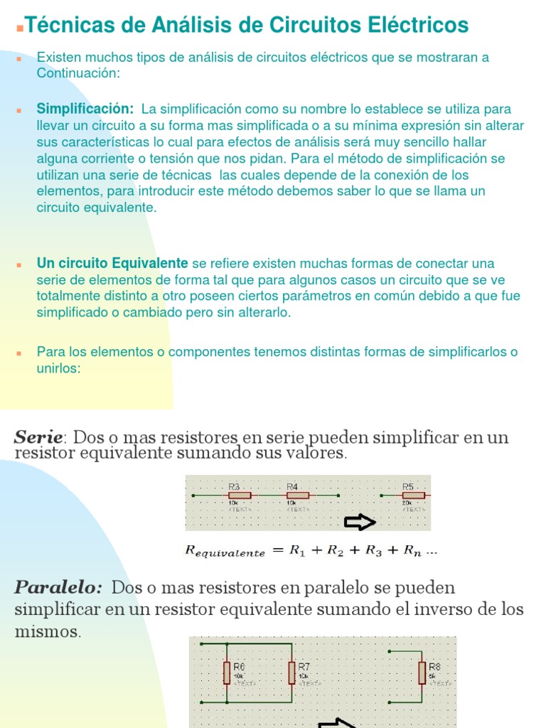 Analisis y Tecnicas de Circuitos | PDF | Análisis de red (circuitos eléctricos) | Red eléctrica