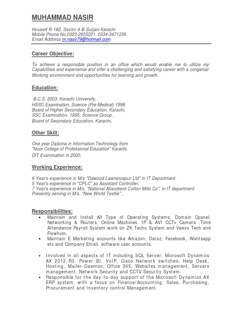 Nasir CVs | Download Free PDF | Computer Network | Cyberspace