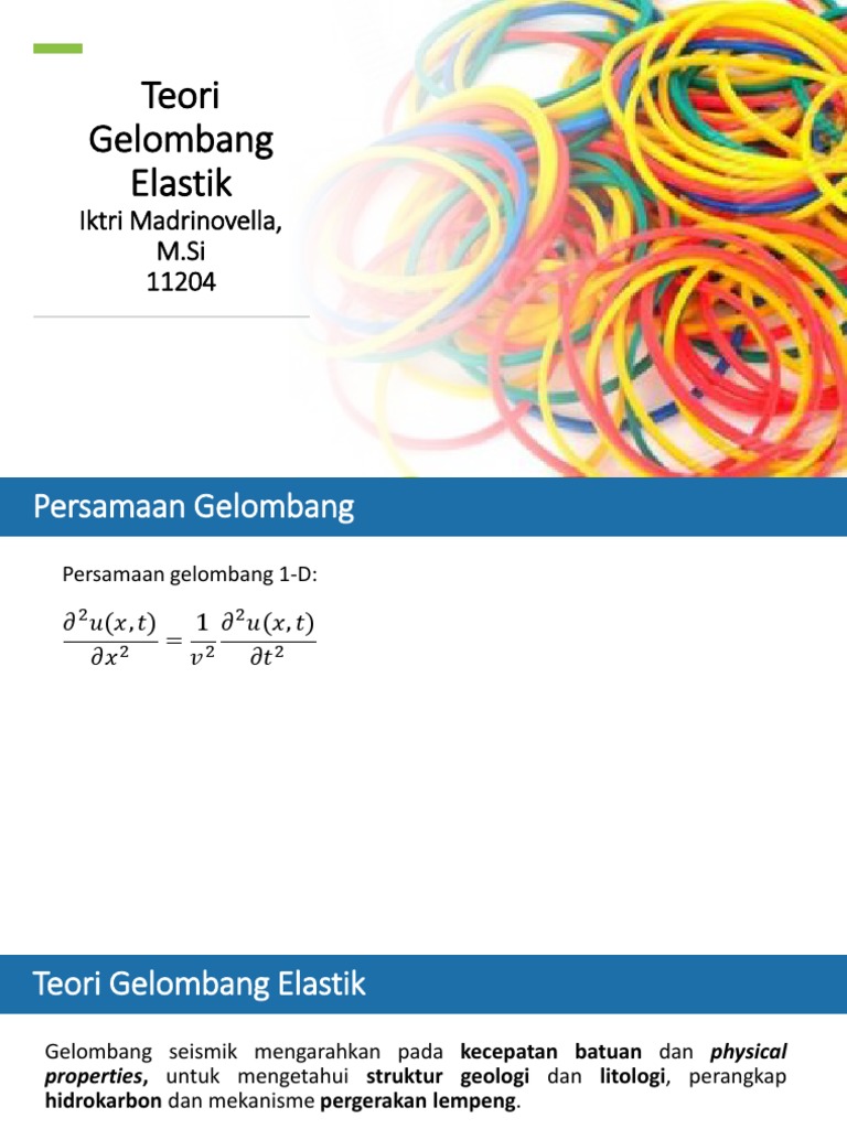 Pekan03a - Teori Gelombang Elastik | PDF