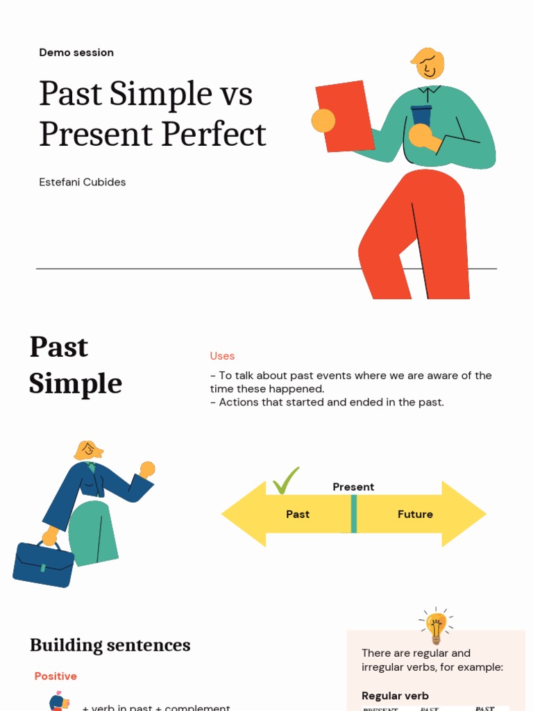 Comparing the Uses of the Past Simple and Present Perfect Tenses | PDF ...