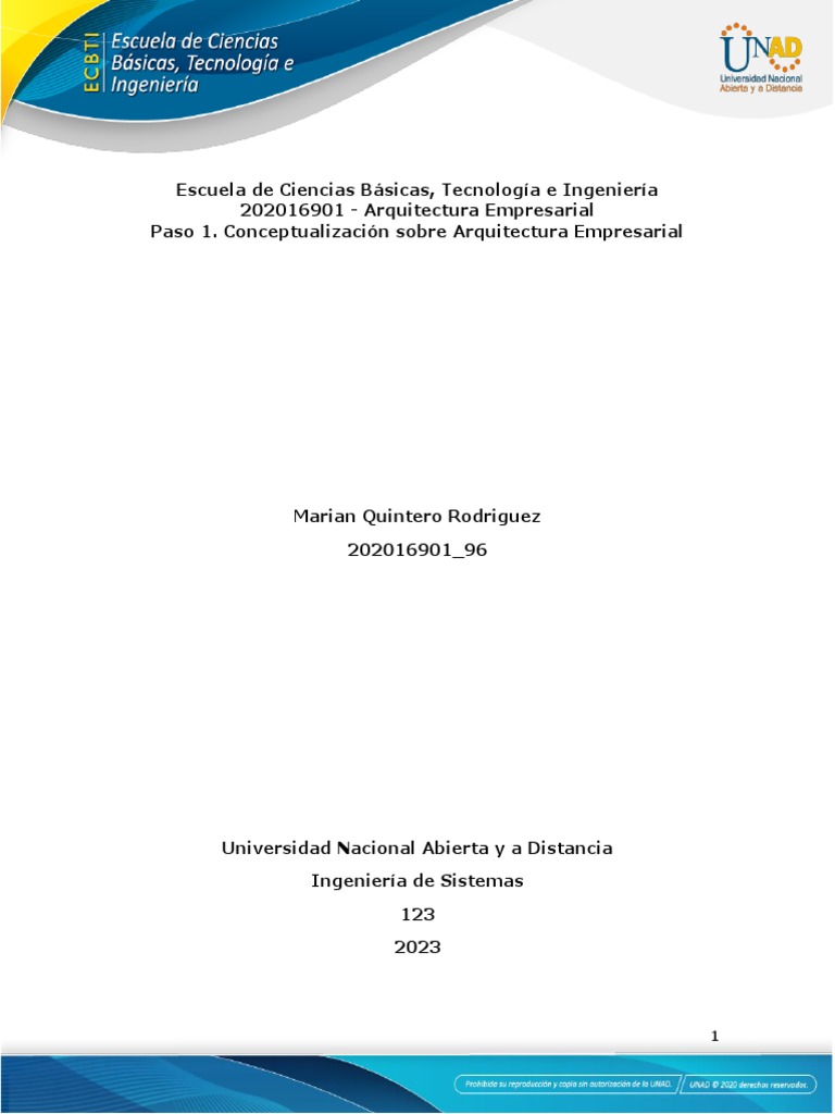 Paso1 ConceptualizaciónArquitectura MarianQuintero | PDF | Motivación ...