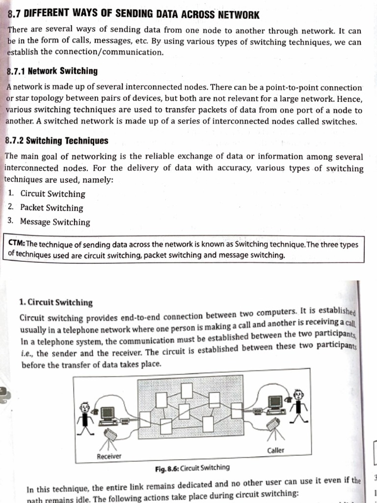 Circuit vs. Packet vs. Message Switching | PDF | Computer Network ...