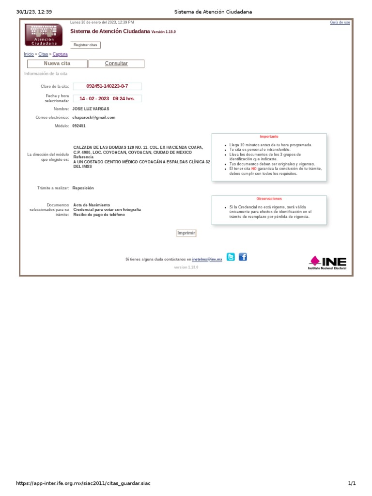 Cita INE | PDF