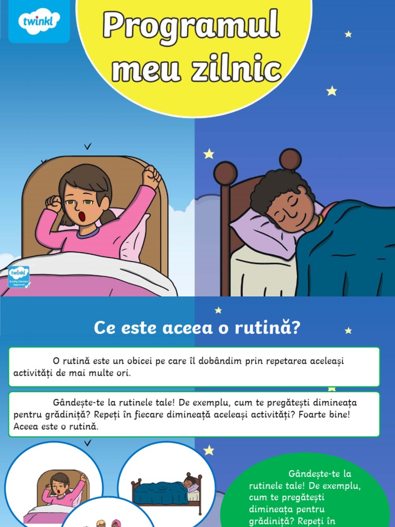 Programul Meu Zilnic - Prezentare PowerPoint | PDF