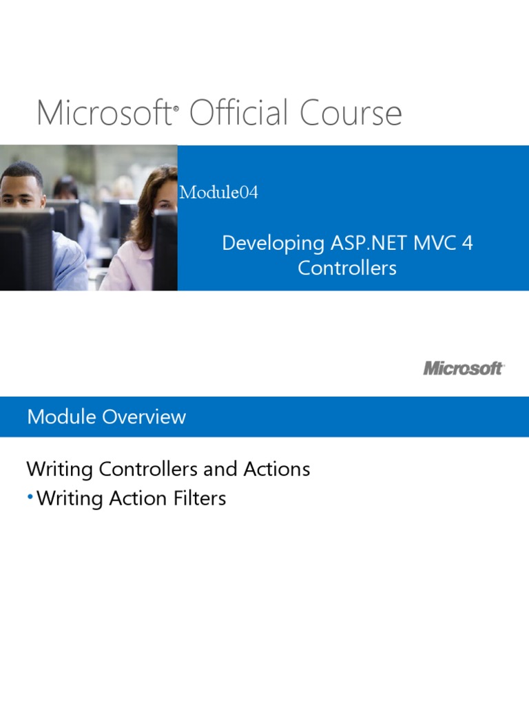 Microsoft Official Course: Controllers | PDF | Model–View–Controller | Computer Programming