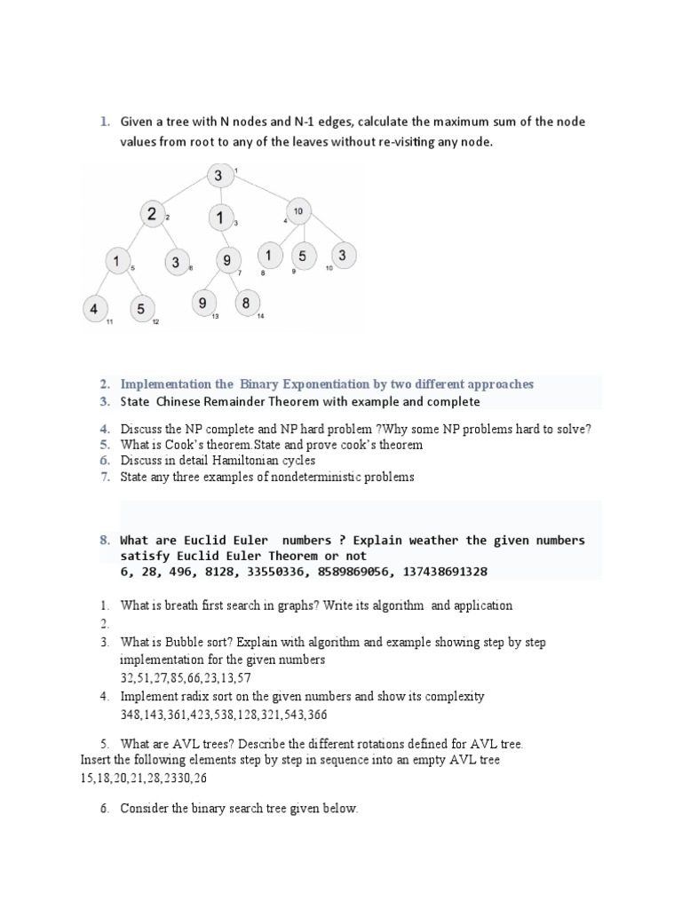 AP Question Bank Advanced | PDF | Discrete Mathematics | Mathematical ...