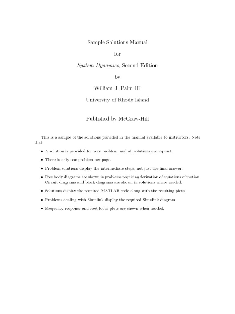 Sample Solutions | PDF