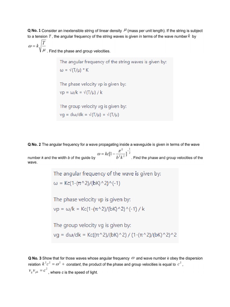 QM Assignment 1 Solution | PDF