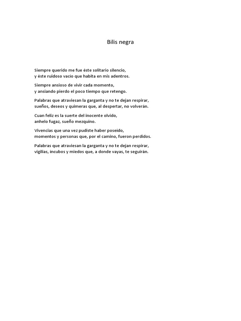 Bilis Negra | PDF