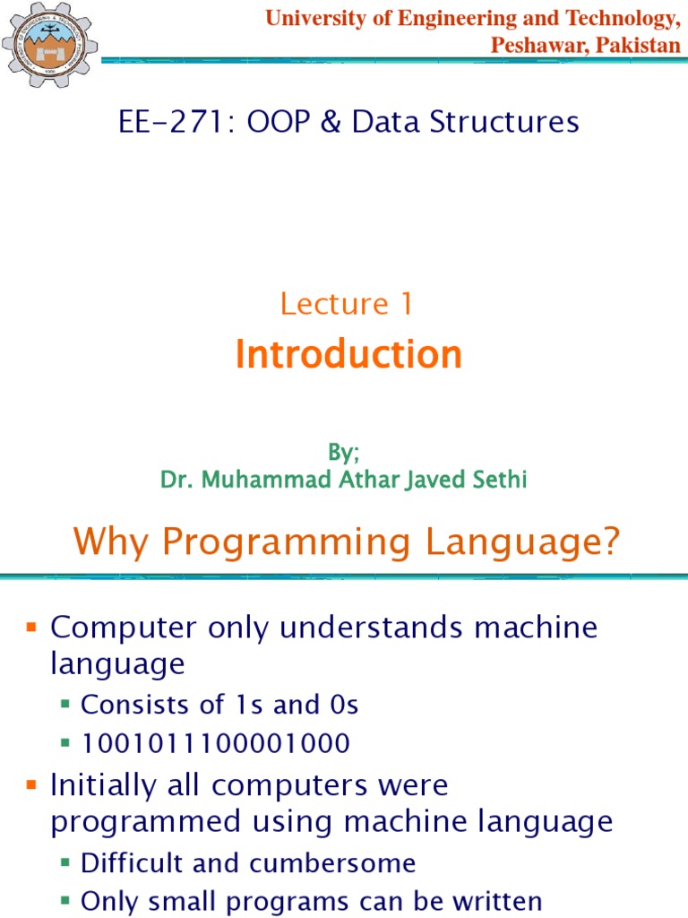 Lecture 01 | PDF | Computer Program | Programming
