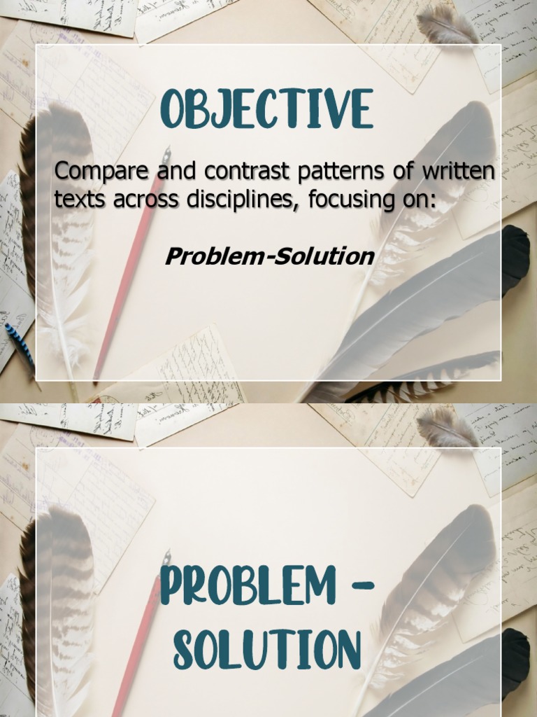 Problem-Solution Paragraph Pattern | PDF | Paragraph | Cognition