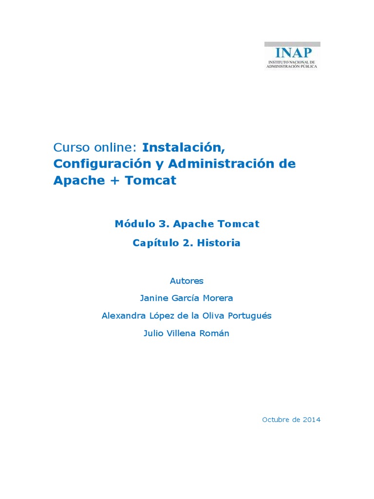 Historia TOMCAT | PDF | Java (lenguaje de programación) | Informática