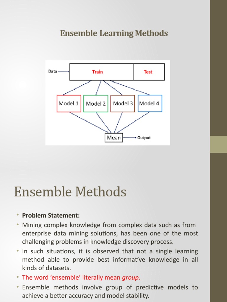 Ensemble Learning Methods | Download Free PDF | Errors And Residuals | Machine Learning