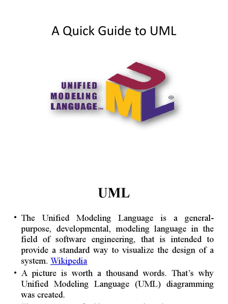 A Quick Guide To UML | PDF | Unified Modeling Language | Class (Computer Programming)