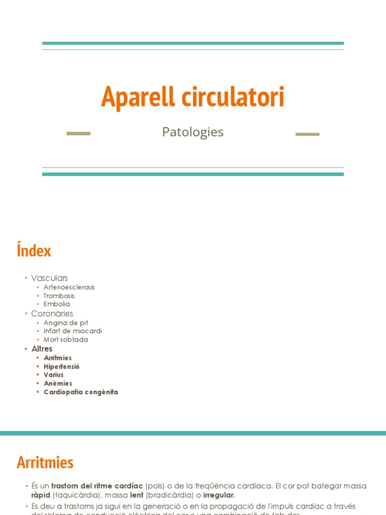 M9 UF3 NF2 Aparell Circulatori - Patologies - II | PDF