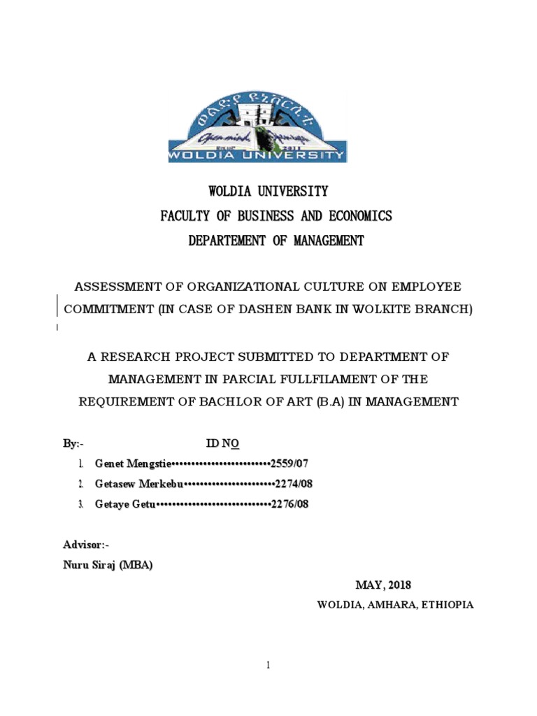 Organizational Culture and Employee Commitment | PDF | Job Satisfaction ...