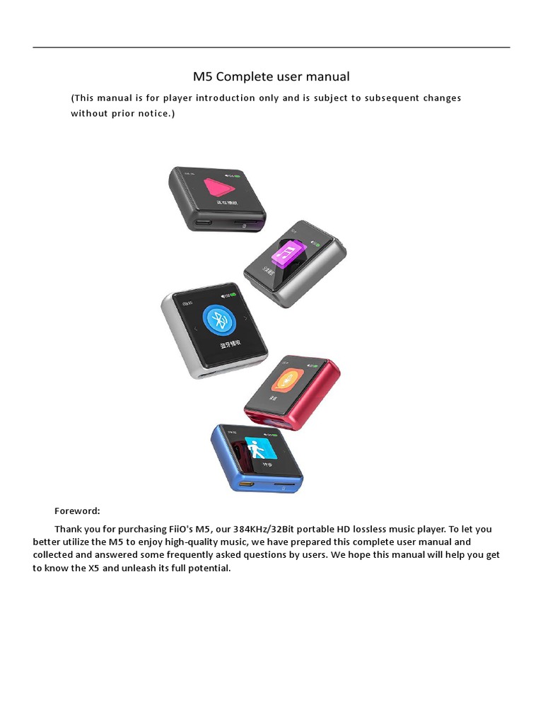 M5 Comlete User Manual-EN | PDF | Computer File | Icon (Computing)