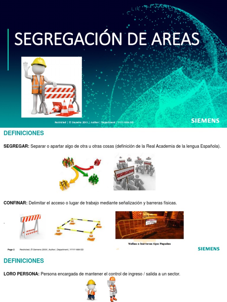SEGREGACIÓN DE AREAS DIFUNDIR | PDF