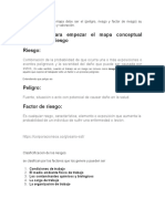Mapa Conceptual Factores de Riesgo | PDF | Riesgo | Factor de riesgo
