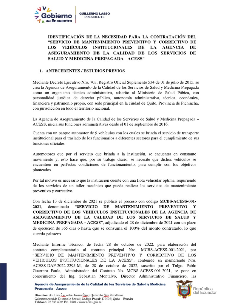 INFORME DE NECESIDAD MANTENIMIENTO-signed | PDF