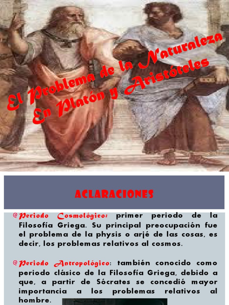 Cap. 3 El Problema de La Naturaleza en Platon y Aristoteles | PDF ...
