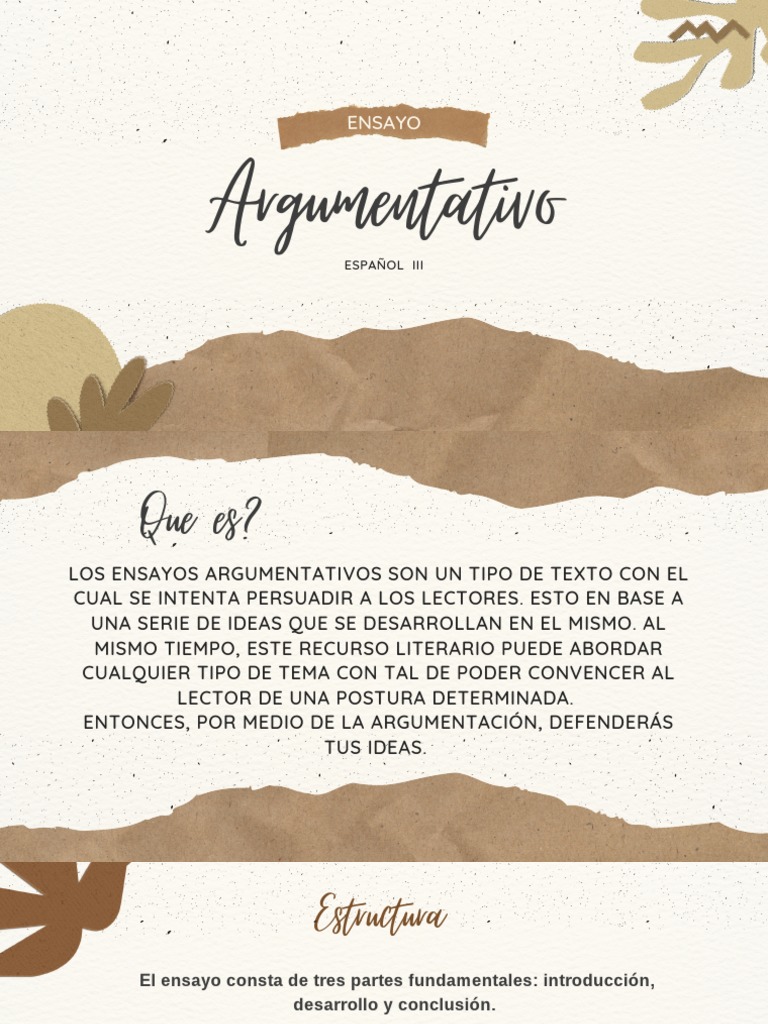 Guía de Ensayo Argumentativo | PDF | Ensayos