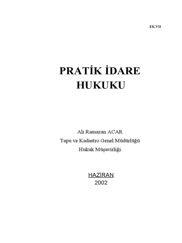 Pratik Idare Hukuku | PDF