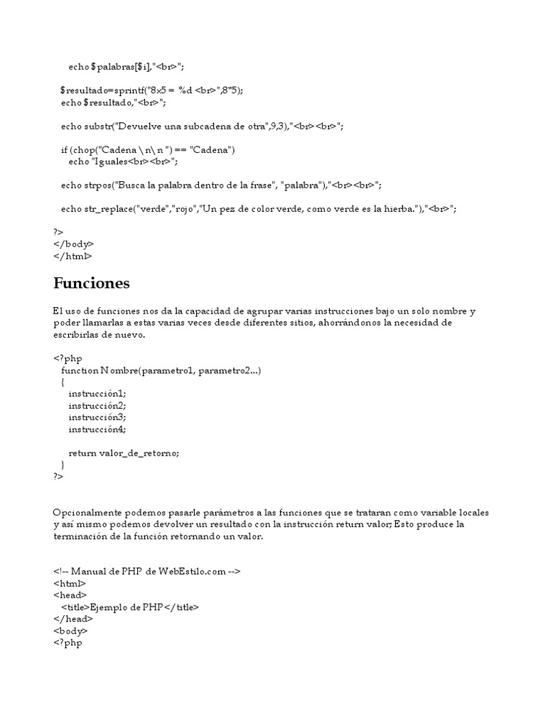 Conseptos Basicos php-3 | PDF | Php | Software