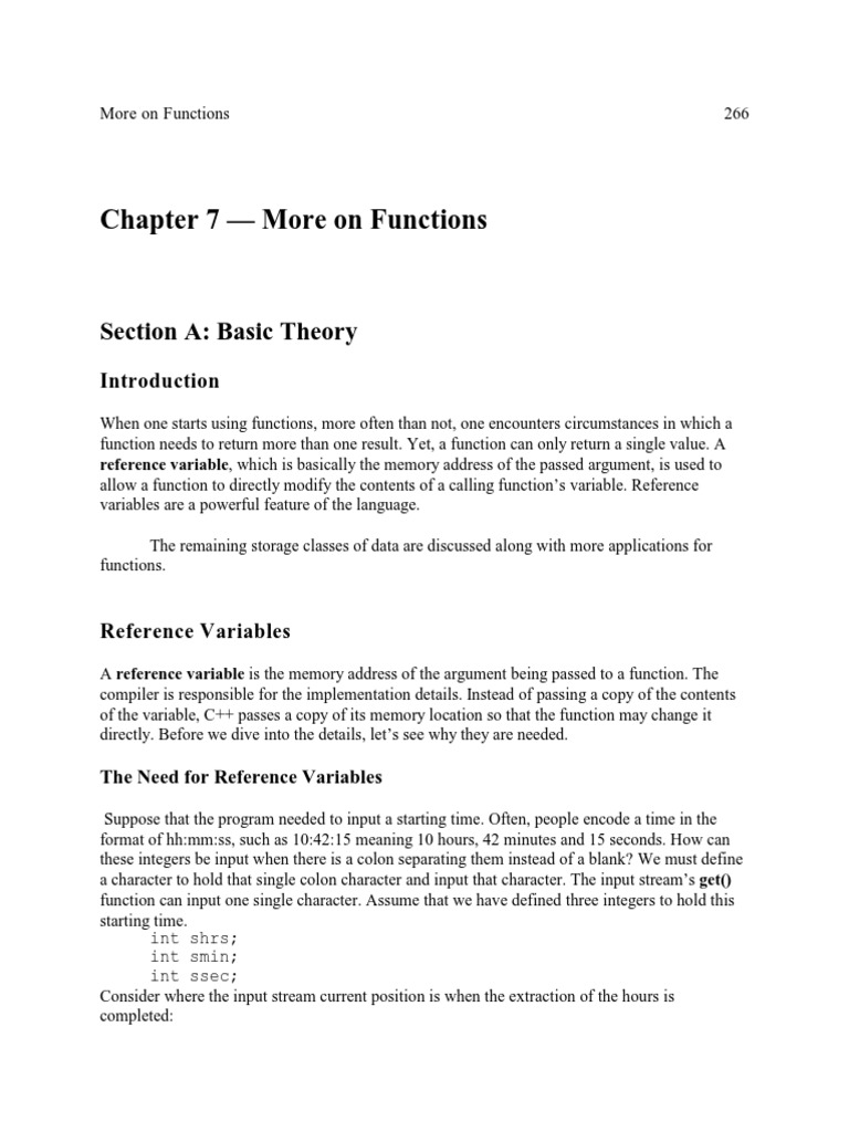 Chapter 07 Pdf Parameter Computer Programming Variable Computer Science 9156