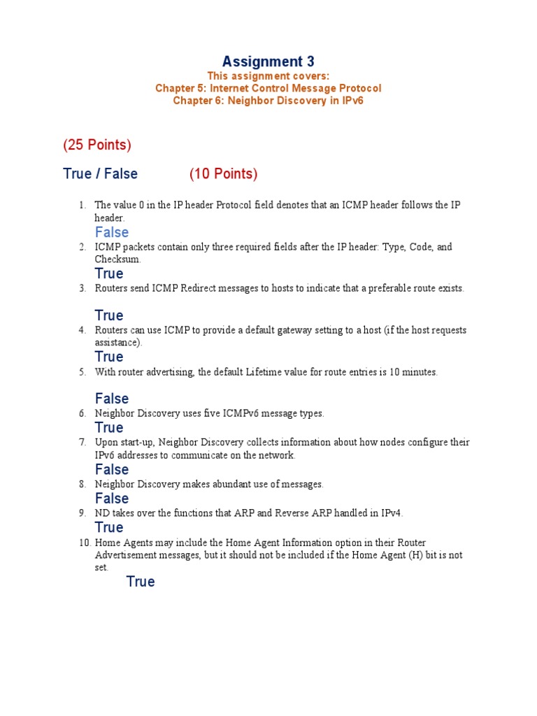 Assignment 3 | PDF | Internet Protocols | Router (Computing)