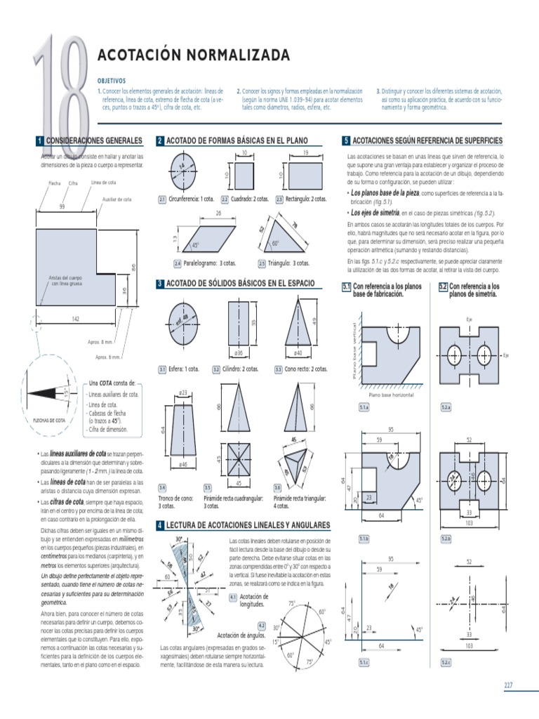 Tema 18 - Acotacion Normalizada | PDF