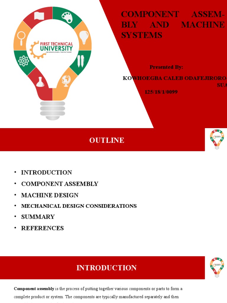 Component Assembly and Machine System | PDF | Machines | Engines