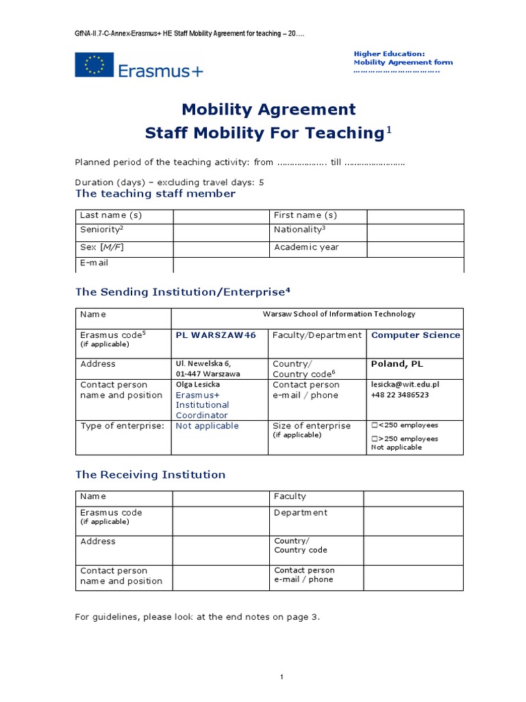 Staff Mobility | PDF | Curriculum | University