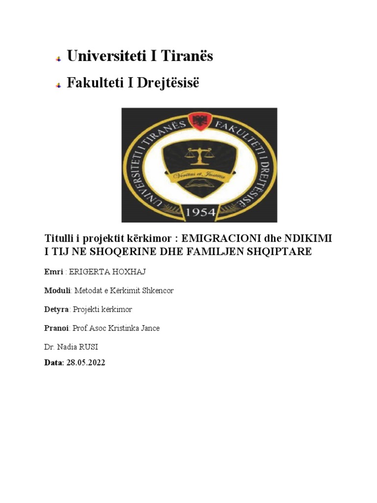Universiteti I Tiranes.1 | PDF