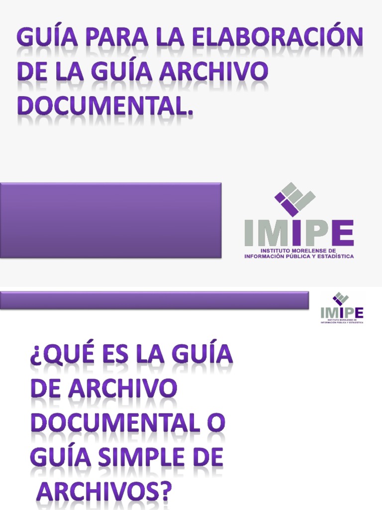 Guia para La Elaboracion de La Guia Simple de Archivos | PDF | Gestión de registros | Ciencia ...
