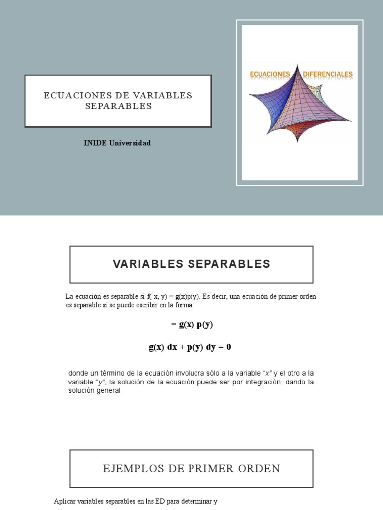 Variables Separables | PDF