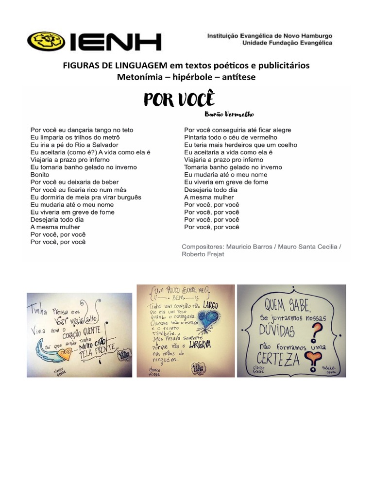 FIGURAS DE LINGUAGEM em Textos Poéticos e Publicitários | PDF