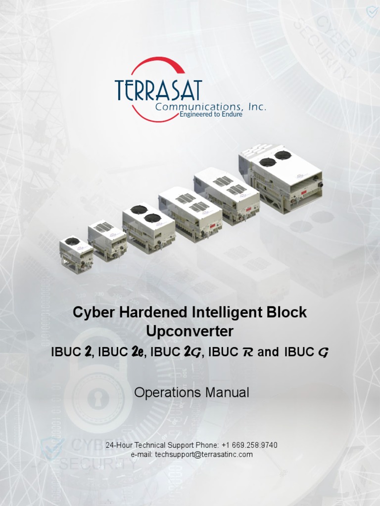 Terrasat IBUC 2 IBUC 2e IBUC 2G IBUC R IBUC G Operations Manual ...