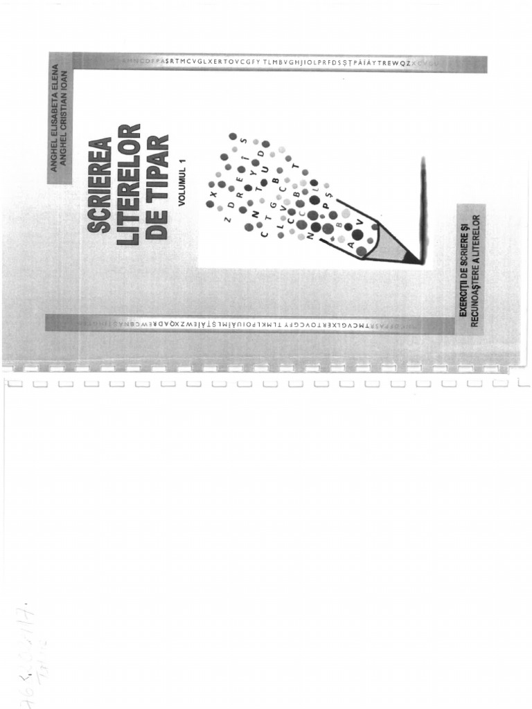 Scrierea Literelor de Tipar 1 | PDF