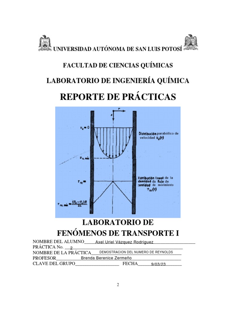 Pre2 Fenomenos | PDF | Numero Reynolds | Presión