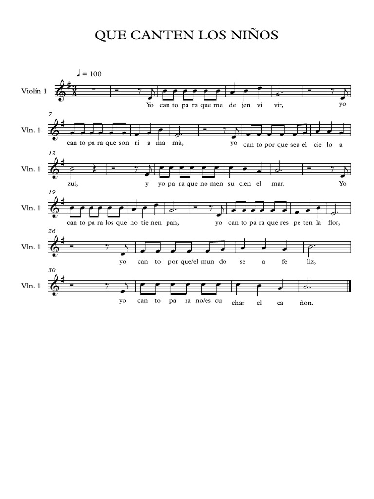 Que Canten Los Niños | PDF