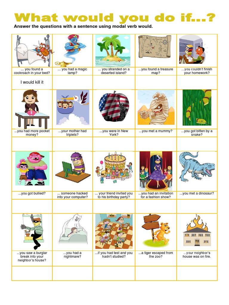 Modal Verb Would Exercise | PDF