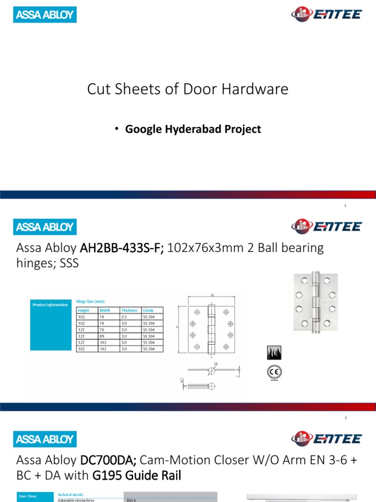 Assa Abloy | PDF | Door | Manufactured Goods