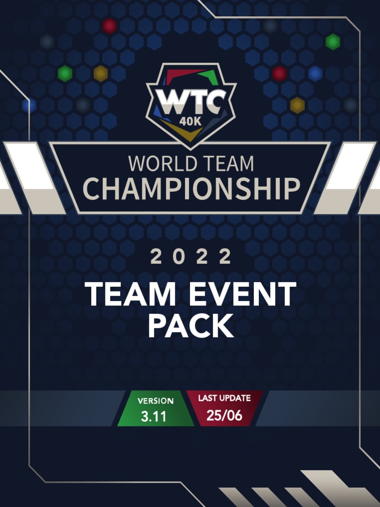 WTC 2022 Team Event Pack 3.112 | PDF | Referee