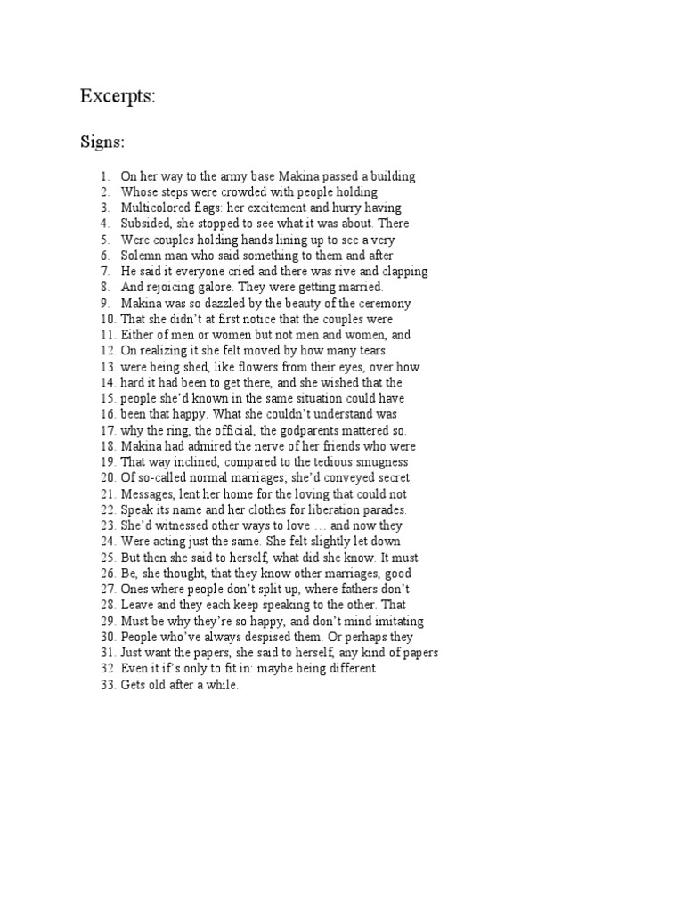 Signs - Streetcar Excerpts | PDF