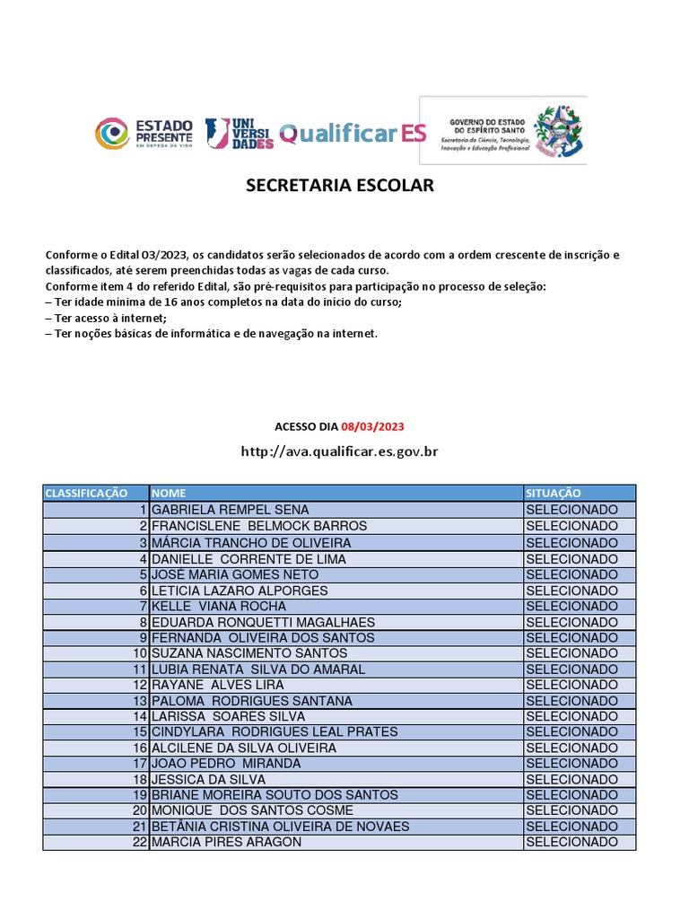 Secretaria Escolar | PDF