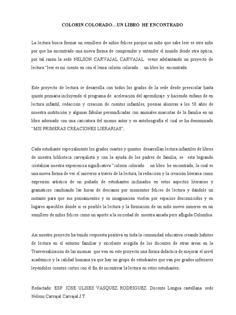 Colorin Colorado | PDF