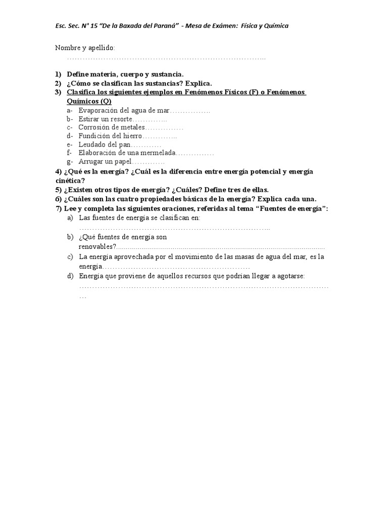 Mesa de Fisica y Quimica | PDF